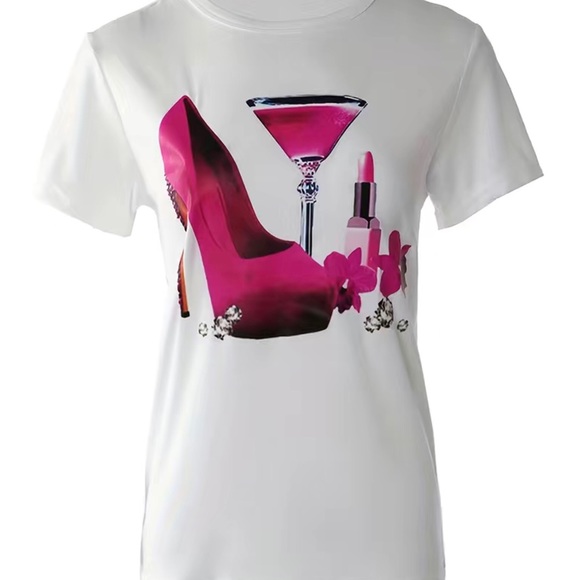 boutique | Tops | Hp Sale High Heel Dressy Tee Shirt | Poshmark